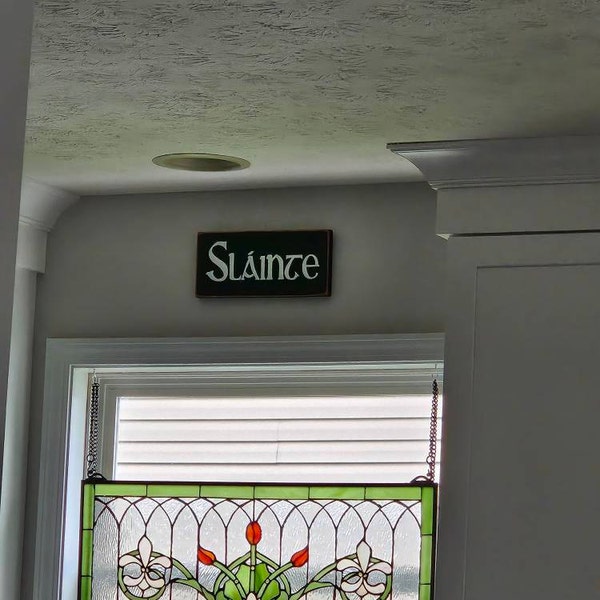 Slainte Wooden Sign - Etsy
