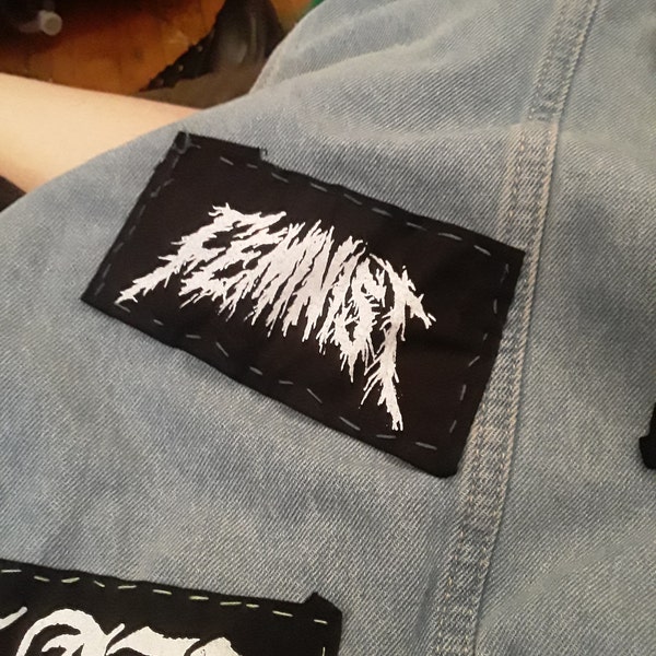 FEMINIST Black Metal PATCH - Etsy