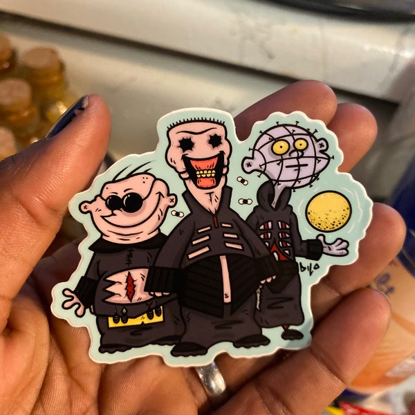 Ed Raisers Sticker Hellraiser Stickers Cartoon Horror Mashup Nostalgia ...