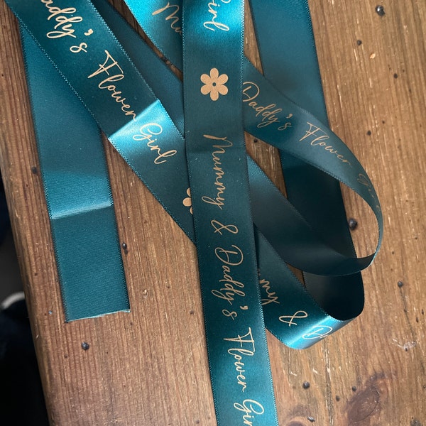 Personalised 25mm Ribbon | Personalised Satin Ribbon | Gift Wrapping ...