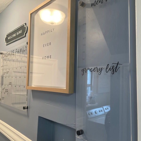 Acrylic Dry Erase Memo Board | Horizontal or Vertical | 3 Sizes ...