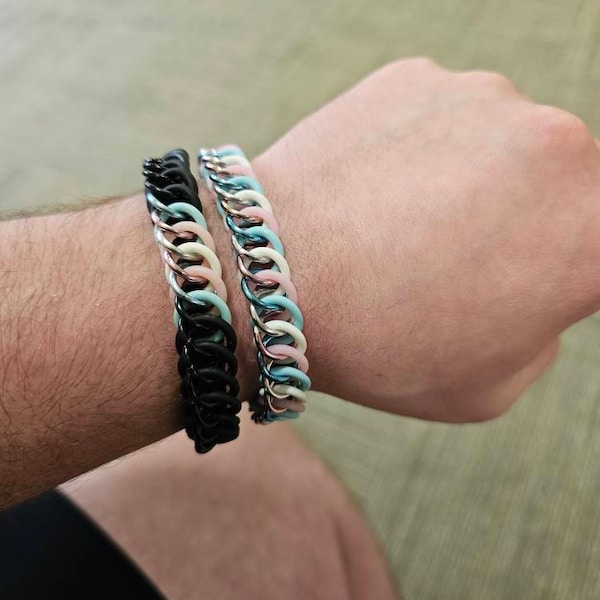 Trans Pride Bracelet, Trans Pride Flag Jewelry, Trans Everyday Bracelet ...