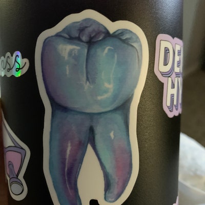 Dental Art Galaxy Tooth 5x7 Original Watercolor - Etsy