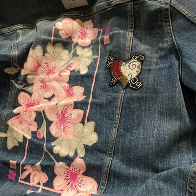 Stitched Heart Patch, Embroidered Patch - Etsy