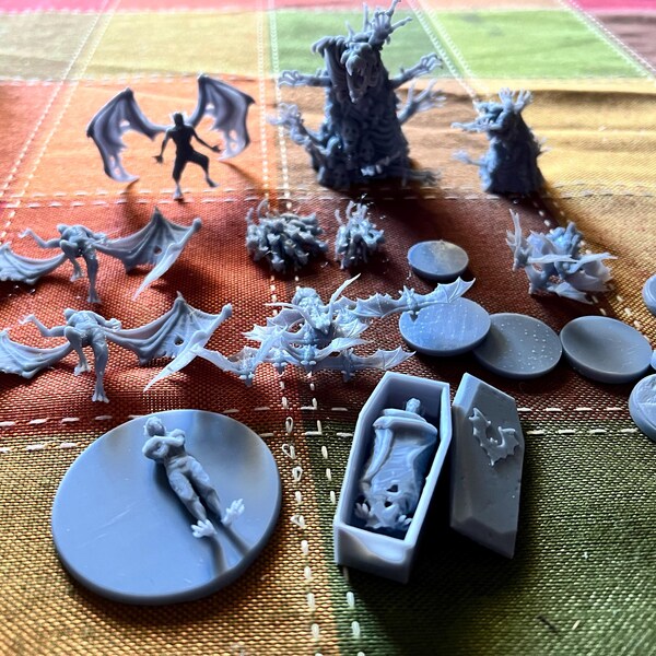 Earth Wizard Set of 3 DND Miniatures Caves of Despair Collection ...