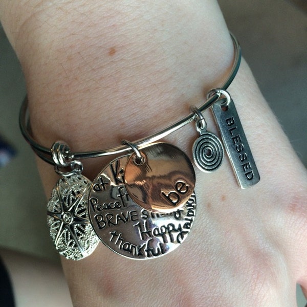 Diffuser Bracelet for Essential Oils- "be Happy"- Diffuser Bracelet ...
