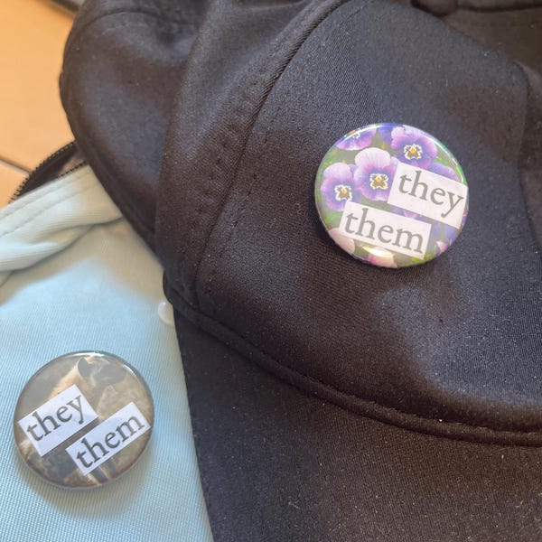 Pronoun Pins: CUSTOM ORDER **quantity-based Discount!** Free US ...