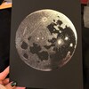 Stipple Moon Foil Print - Etsy Canada