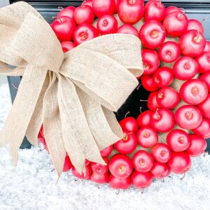 Apple Wreath Red Apple Wreath Christmas Wreath Holiday | Etsy