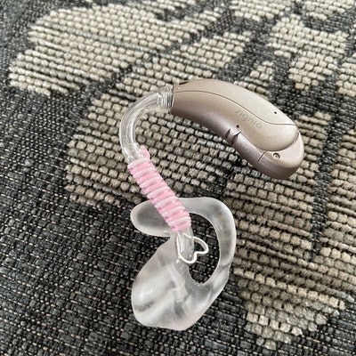 Black Beaded Hearing Aid Retainers - Etsy