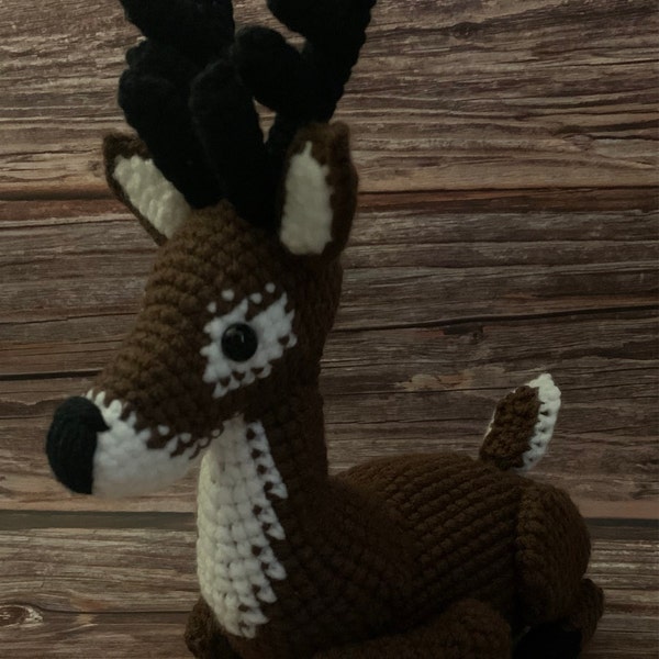 Crochet Pattern - Fallow Deer - Amigurumi Reindeer Fawn (PDF Diy ...
