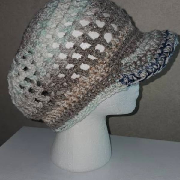 Pdf CROCHET PATTERN ONLY, Digital Download, Mesh Baseball Style Cap ...