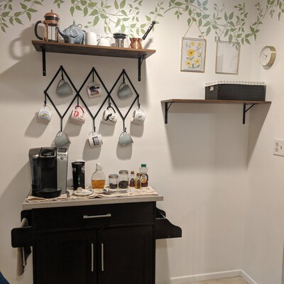 Vintage Style Folding Hand Forged IRON Metal Expending Accordion Rack W ...