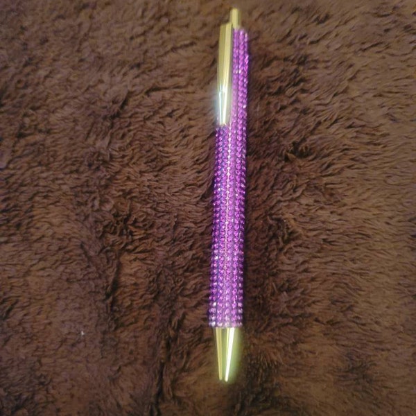Colored Diamond Top Pen With Crystals. - Etsy
