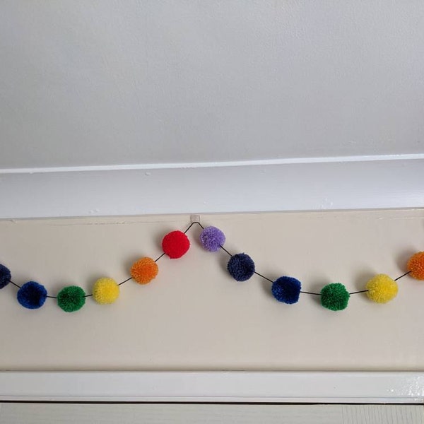 Autumn / Fall Pom Pom Wreath in Gorgeous Fall Colours - Perfect Autumn ...