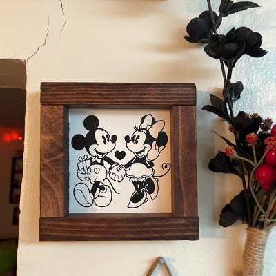 Disney Mini Wood Sign Mickey Princess Coffee - Etsy