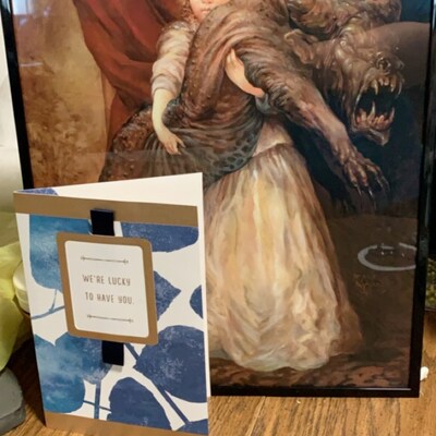 The Favorite print Little Girl Monster Pet Meme Child Portrait Dragon ...