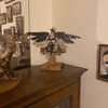 Raven Skeleton Prop on A Rustic Wooden Perch - Etsy