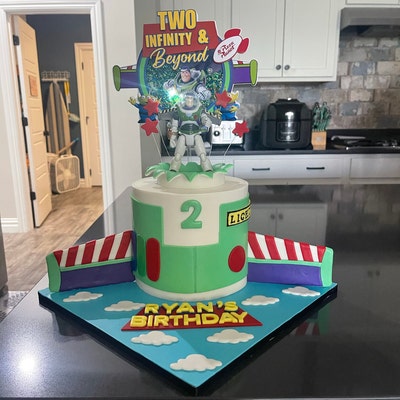 Two Infinity and Beyond Light up Cake Topper - Etsy