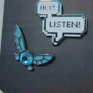 The Legend of Zelda Hey Listen Navi Pin Set - Etsy