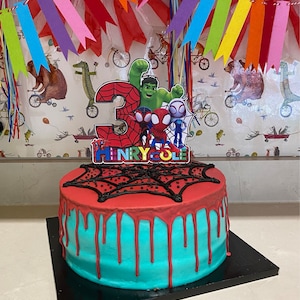 Printable Spidey and His Amazing Friends Cake Topper, Birthday Party ...