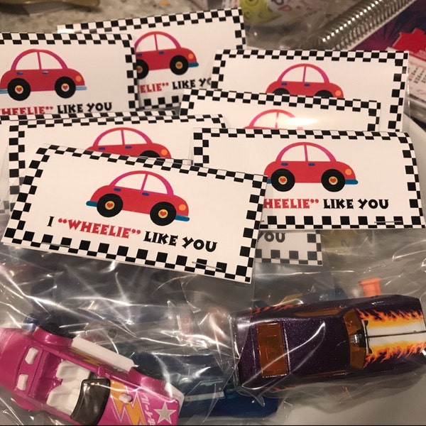 Instant Download-boy Car Valentine's Card I Wheelie Like You Happy ...