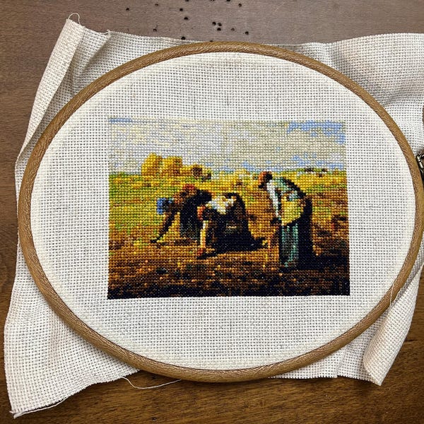 Mini Masterpiece Cross Stitch Pattern – the Gleaners by Jean-françois ...