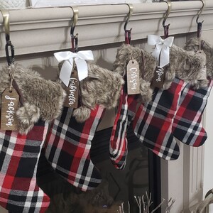 Custom Stocking Tags Hand Lettered Wood Stocking Tags | Etsy