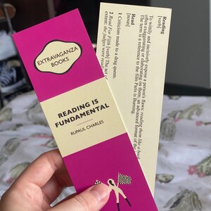 Reading is Fundamental Bookmark - Etsy UK