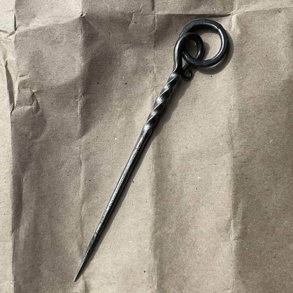 Forged Medieval Viking Pin, Fork. - Etsy
