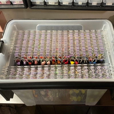 15 HOLE Hanging File Thread Organizer for DMC Embroidery and Cross ...