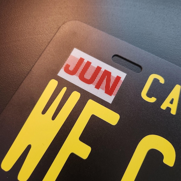 California Month Sticker [doyers Edition] CA License Plate Tag - Etsy