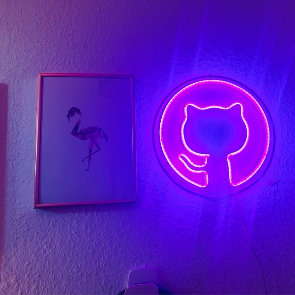 Github LED Neon Sign - Etsy
