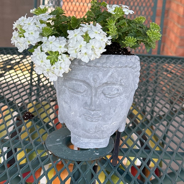 Buddha Planter, Buddha Pot, Buddha Head Planter, Head Vase, Face ...