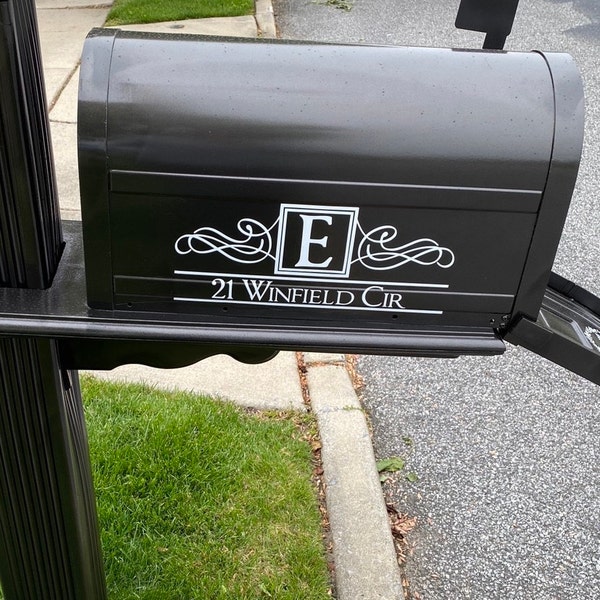 Mailbox Decal #7 - Custom Personalized Vinyl Mailbox Decal - SET OF 2 ...