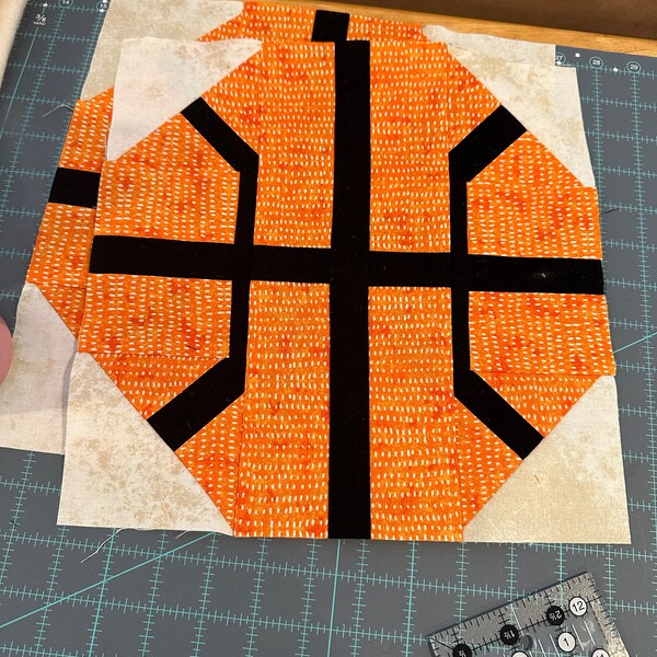 Basketball Quilt Block PDF Pattern - Etsy