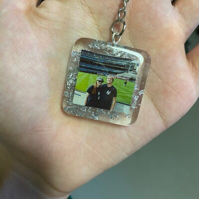 Resin Photo Keychain Photo Keychain Picture Keychain Custom Photo ...