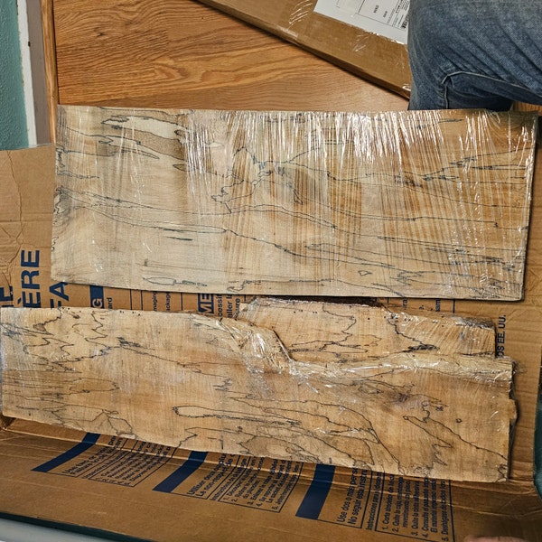 Spalted Maple Book Matched Set #1941 - Etsy