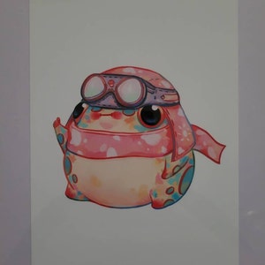 Grandpa Frog With Bill the Tortoise Art Print Original - Etsy