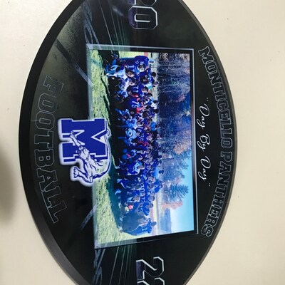 Personalized Football Shape Plaque. Makes for Great Team Gifts, Senior ...