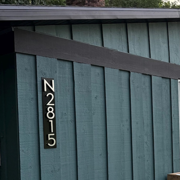 Circle Address WALL Plaque Sign, One Line Address Sign, Made in ...