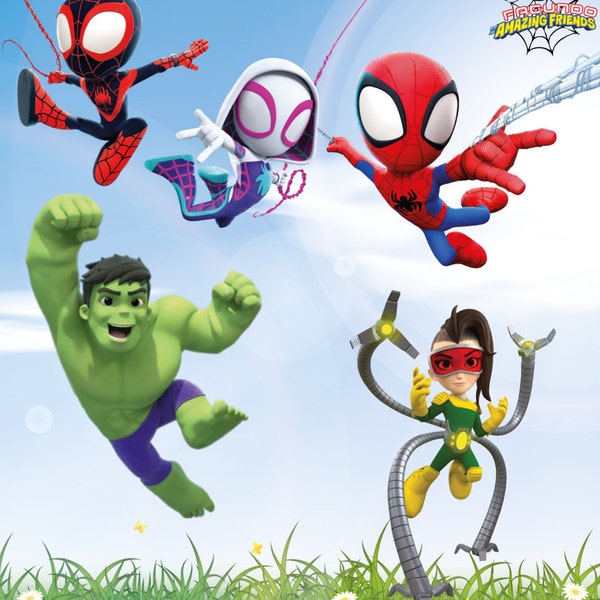 Spidey and His Amazing Friends Clipart PNG, Superhero Spidey, Marvel ...