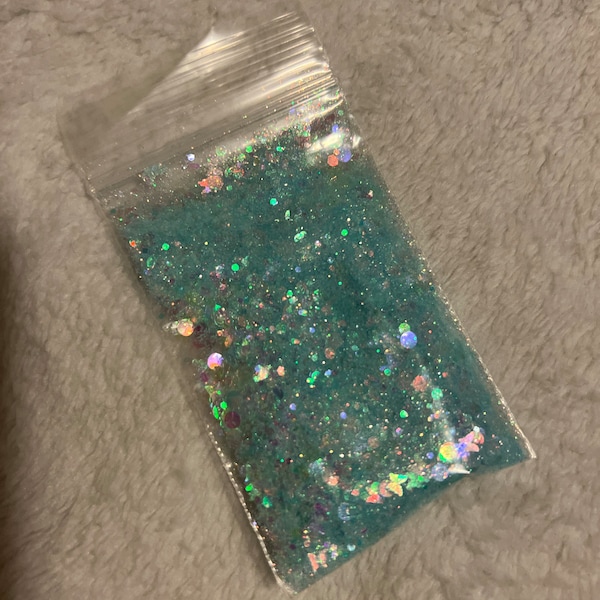 Blue Pixie Dust Iridescent Shift Assorted Shape Glitter, Pick Your ...