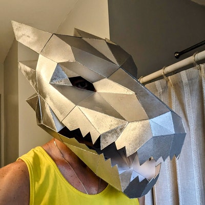 Jackal Mask Papercraft Mask Template - Etsy UK