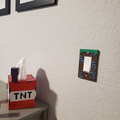 Mining Light Switch Cover Mining Switch Plates Video Game Kids Room ...