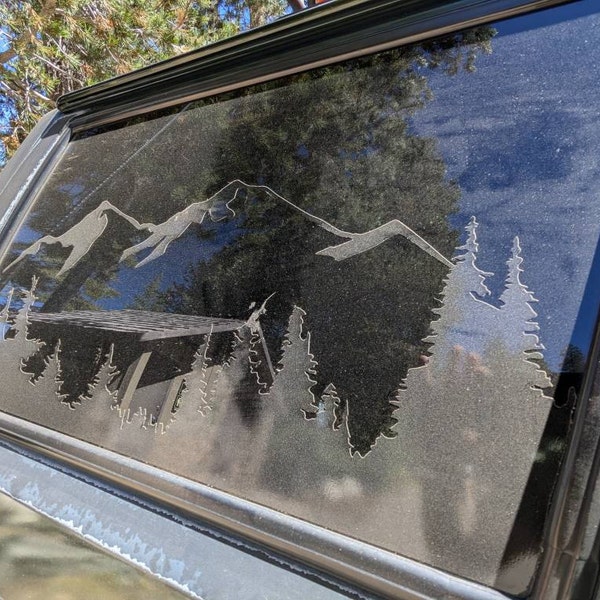 Jeep XJ Cherokee Rear Window Decal (set of 2) (driver and Passenger ...