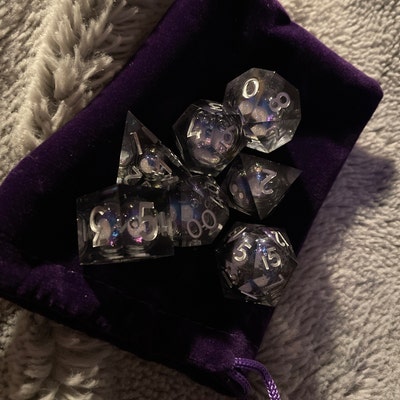 Rotatable Dragon Eye Dnd Dice Set , Liquid Core Dungeons and Dragons ...