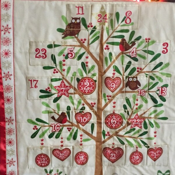 Christmas Tree Advent Calendar, Personalized Option - Etsy