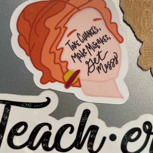 Ms. Frizzle Sticker | the Magic School Bus Sticker | Teacher Stickers ...