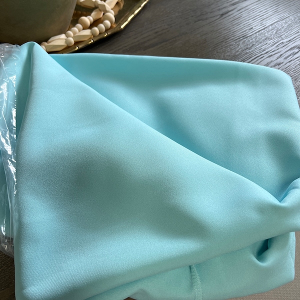 90 X 132 Inch Rectangular Baby Blue Tablecloth Polyester | Wedding ...